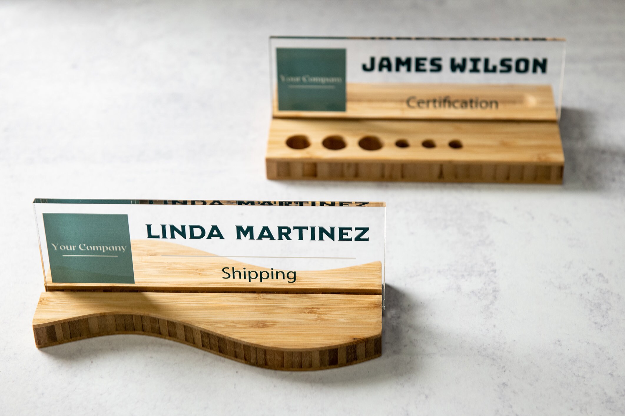 Acrylic Desk Name Plate - Personalized Custom Print - Etsy