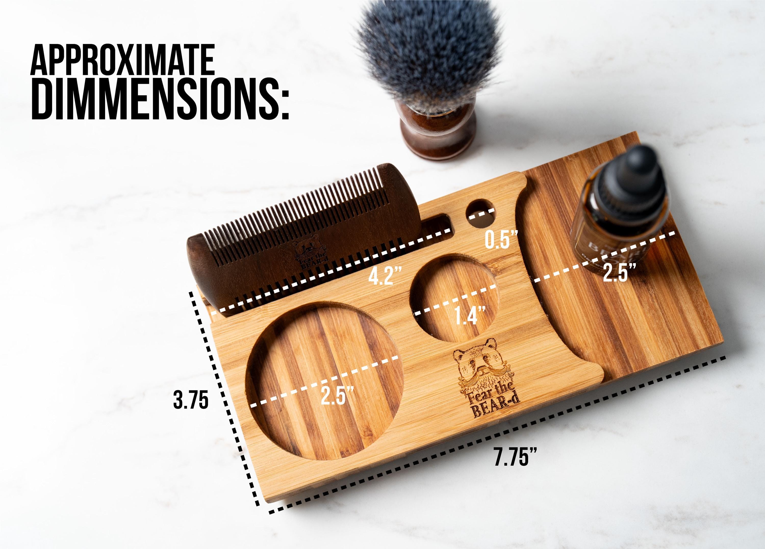 Personalized Beard Kit Caddy, Bathroom Organizer for Men, Gift for Him ...