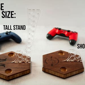Personalized Wood Stand and Charging Station Gaming Controllers - Gift ...