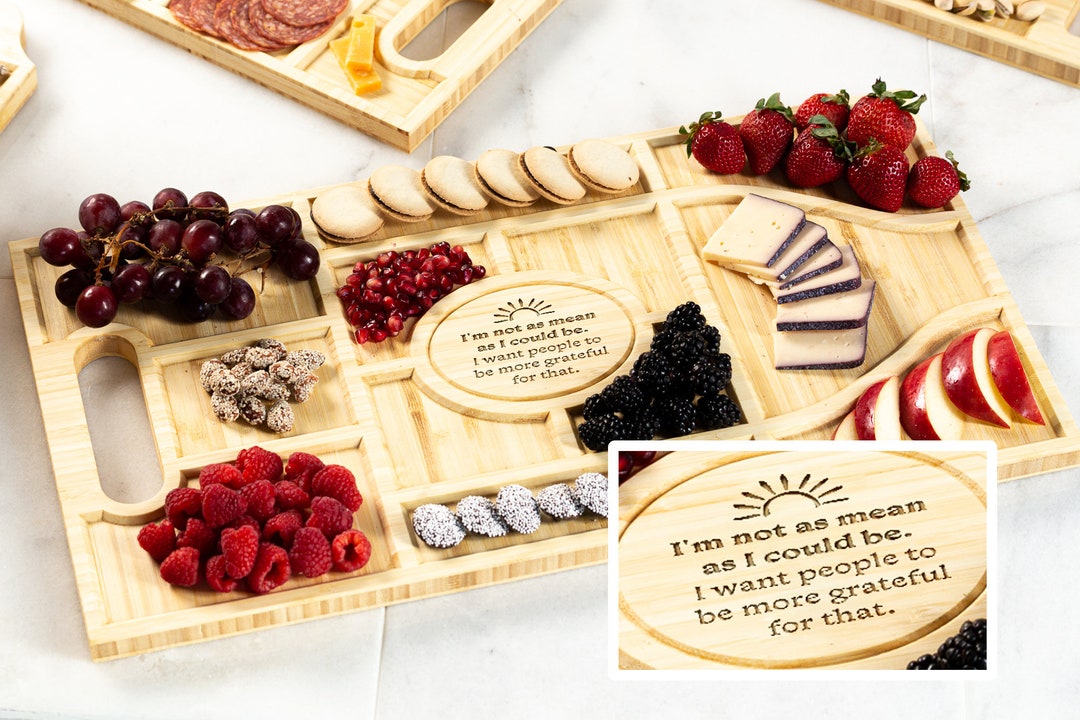 Funny Custom Engraved Charcuterie Tray - Two Sizes Available - 45 ...
