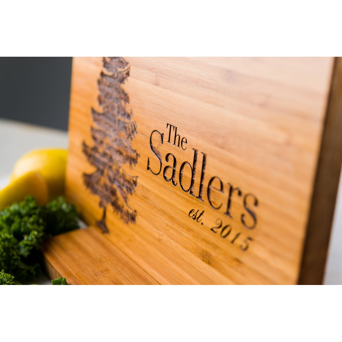 Personalized Engraved Pine Tree Cutting Board by Left Coast - Etsy