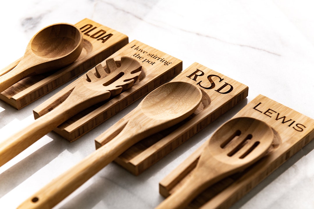 Personalized Wood Spoon Rest - Etsy