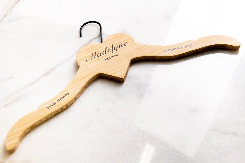 5 Shapes to Choose From | Personalized Wooden Hanger | Vine or Floral ...
