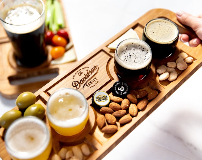 Custom Beer Flights With Glasses - Etsy