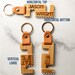 Personalized Wood Phone Stand Keychain - Etsy