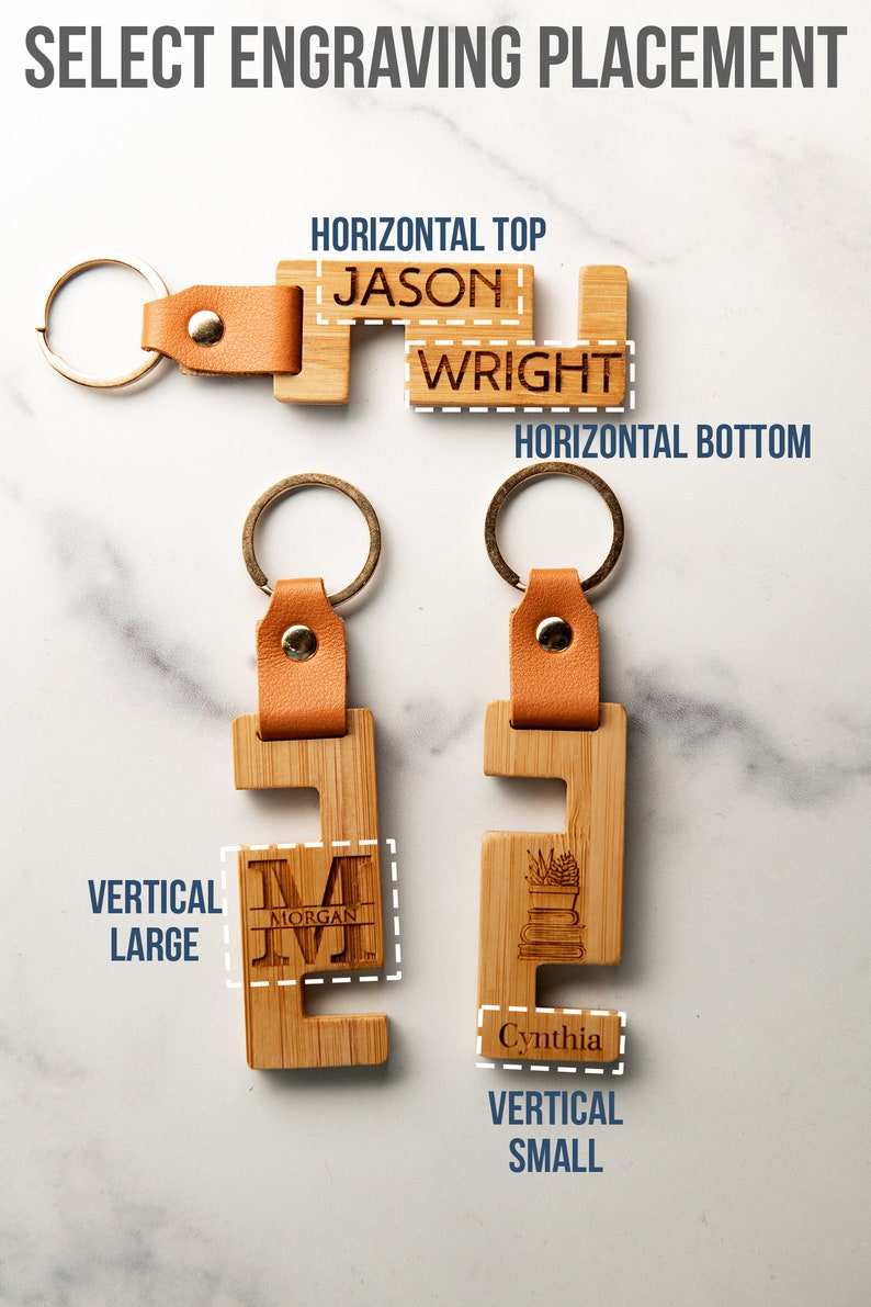 Personalized Wood Phone Stand Keychain - Etsy