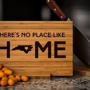 Personalized North Carolina State Engraved Cutting Board by Left Coast ...