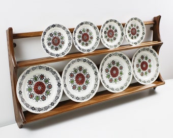 Oak plate rack | Etsy