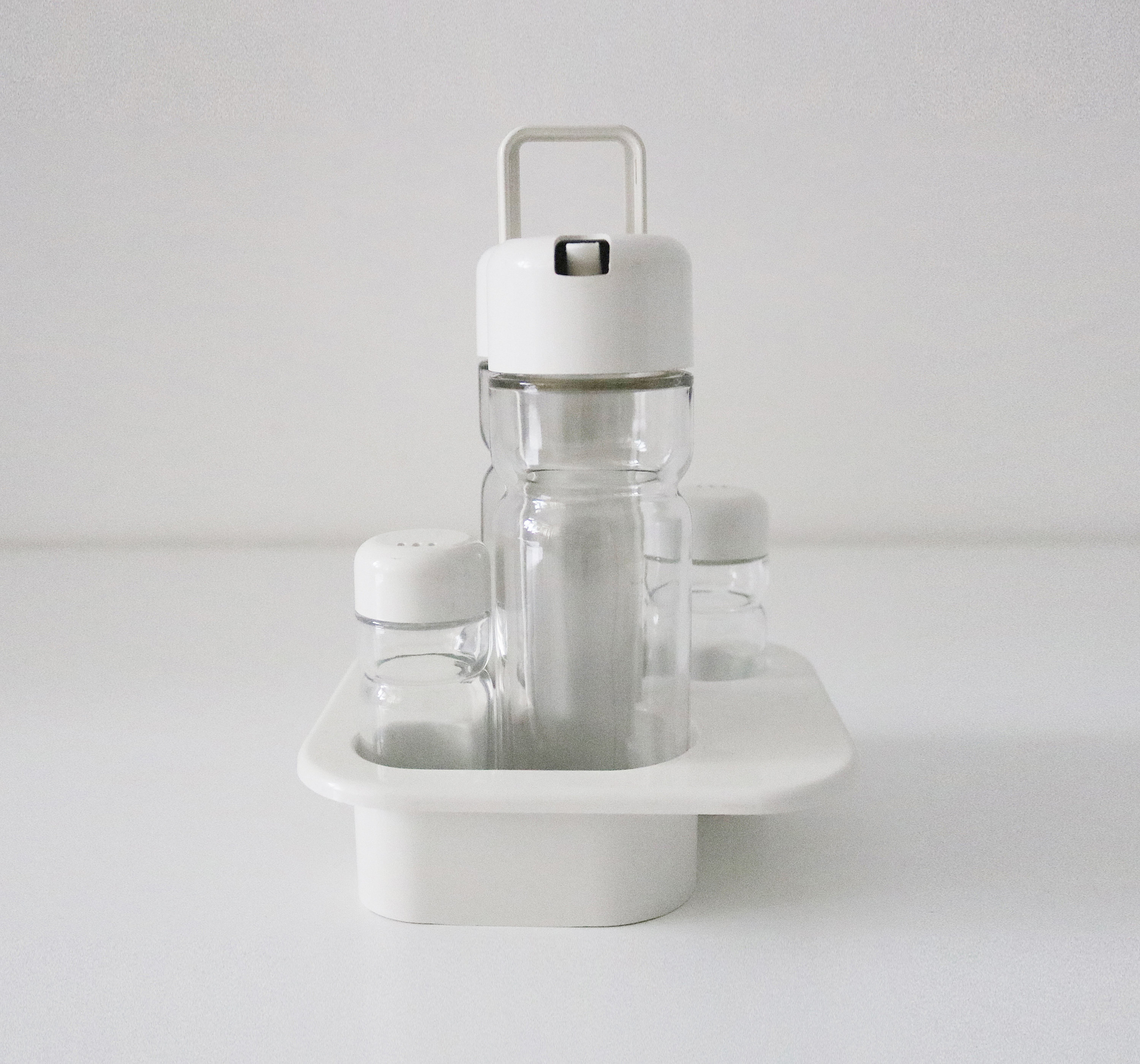 Space Age Modernist Glass and Plastic Condiment Cruet Set 5 - Etsy UK