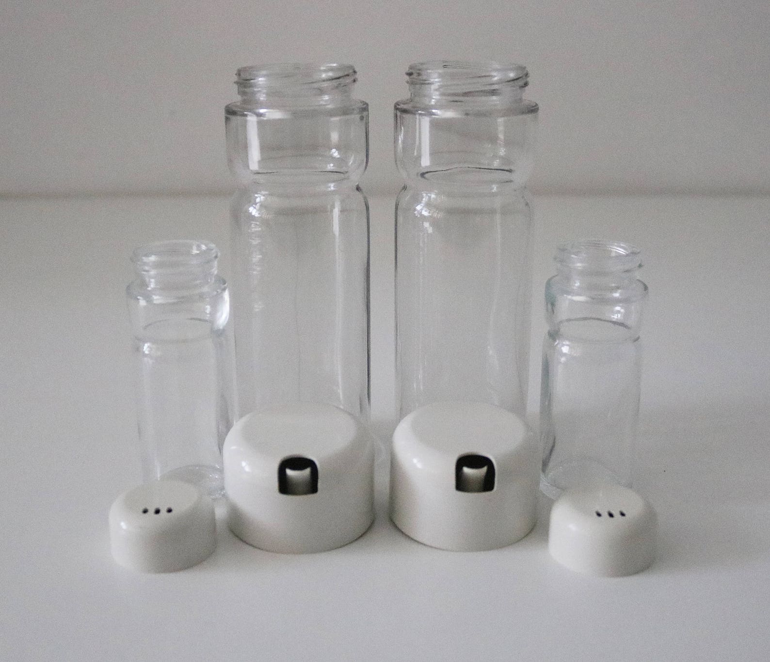 Space Age Modernist Glass and Plastic Condiment Cruet Set 5 - Etsy UK