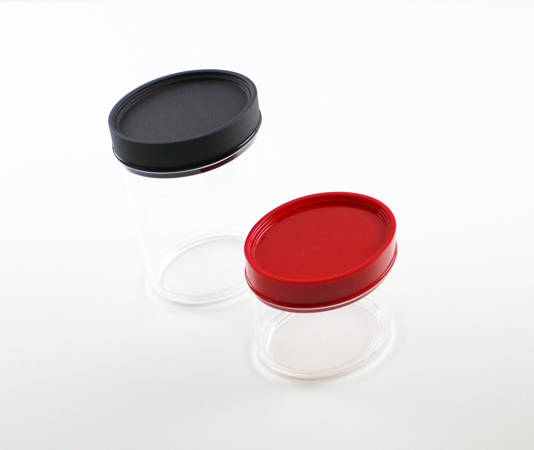 Single 1990s Italian Acrylic Storage Canister by Guzzini - Unused Old ...