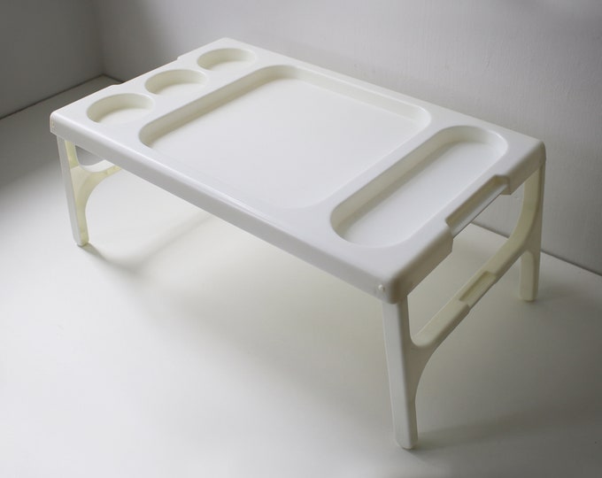 1980s Folding Plastic Tray Table Designed by Henry C H Wang for Twopo ...