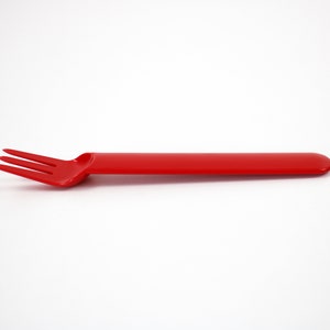 Bodum 1980s / 90s Modernist Picnic Flatware Set for 4 - Red Plastic ...
