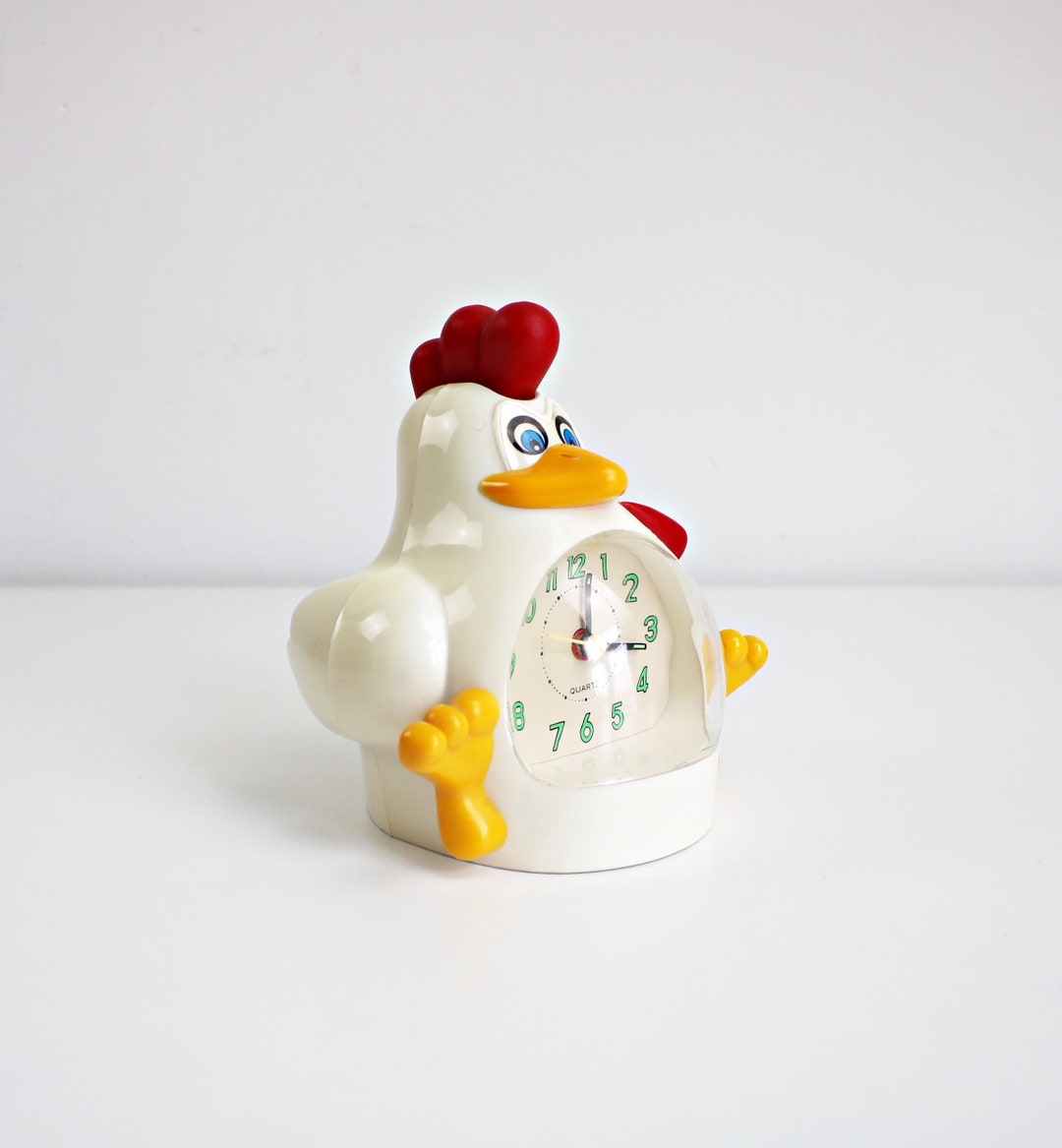 Vintage Rooster / Cockerel / Chicken Alarm Clock - Working Order Rare ...