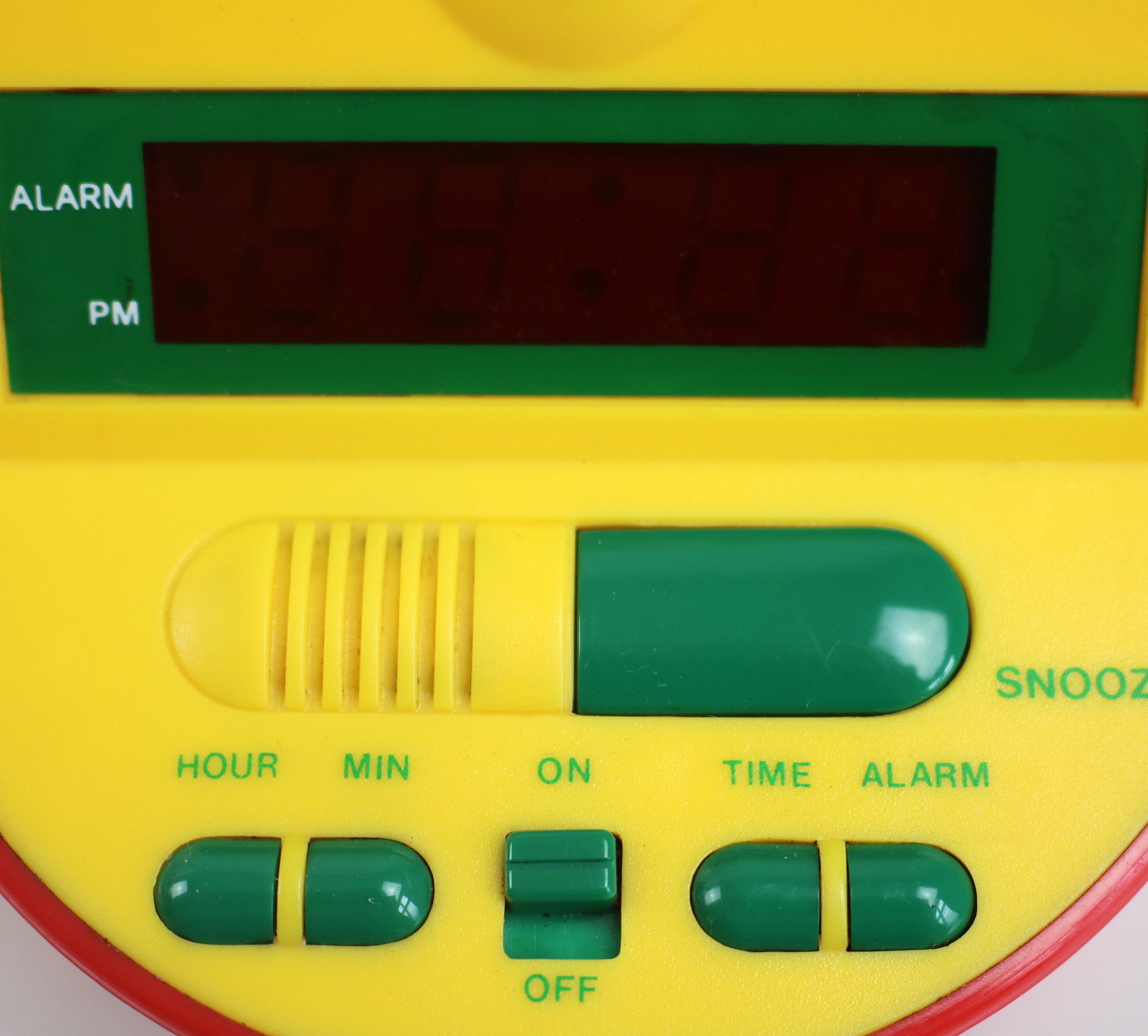 1980s 90s Postmodern Electric Digital Alarm Clock in Bright Plastic ...