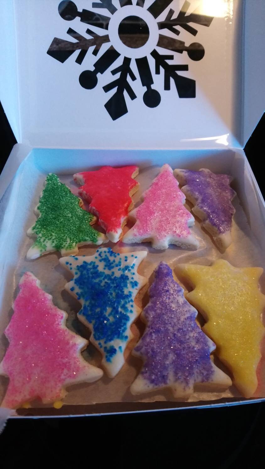 Homemade Glazed Mini Sugar Cookie Trees - 48 Cookies - Etsy