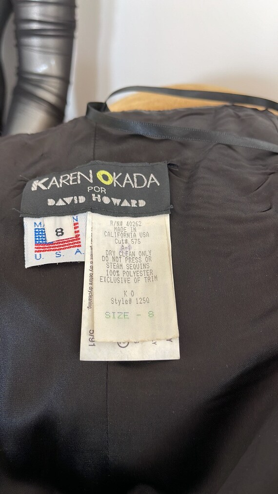David Howard By Karen Okada Vintage 1980’s Dress Size… - Gem