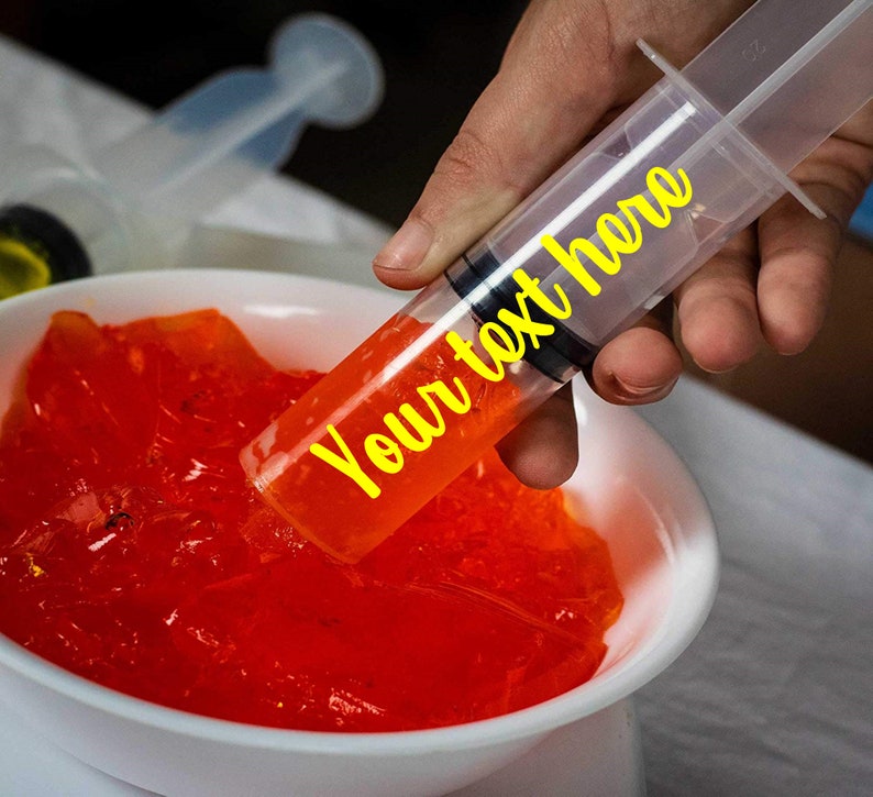 Personalized Party Jello Shot Syringes - Etsy