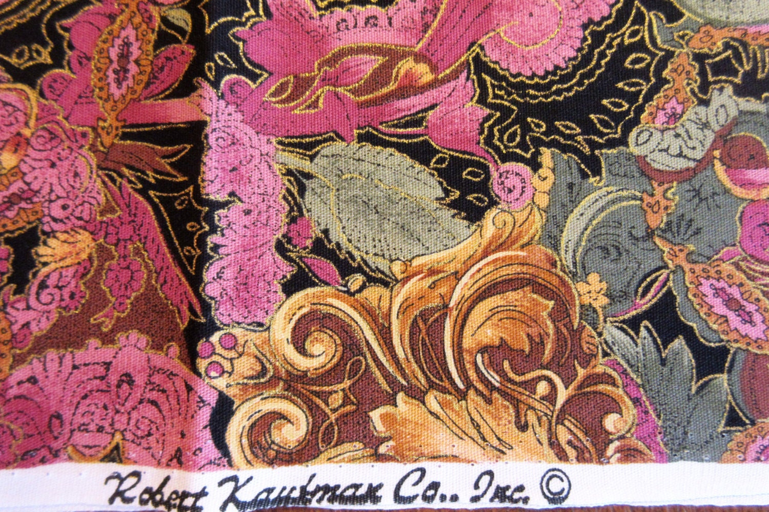 Robert Kaufman Quilt/craft Fabric Vintage 1/2 Yd. - Etsy