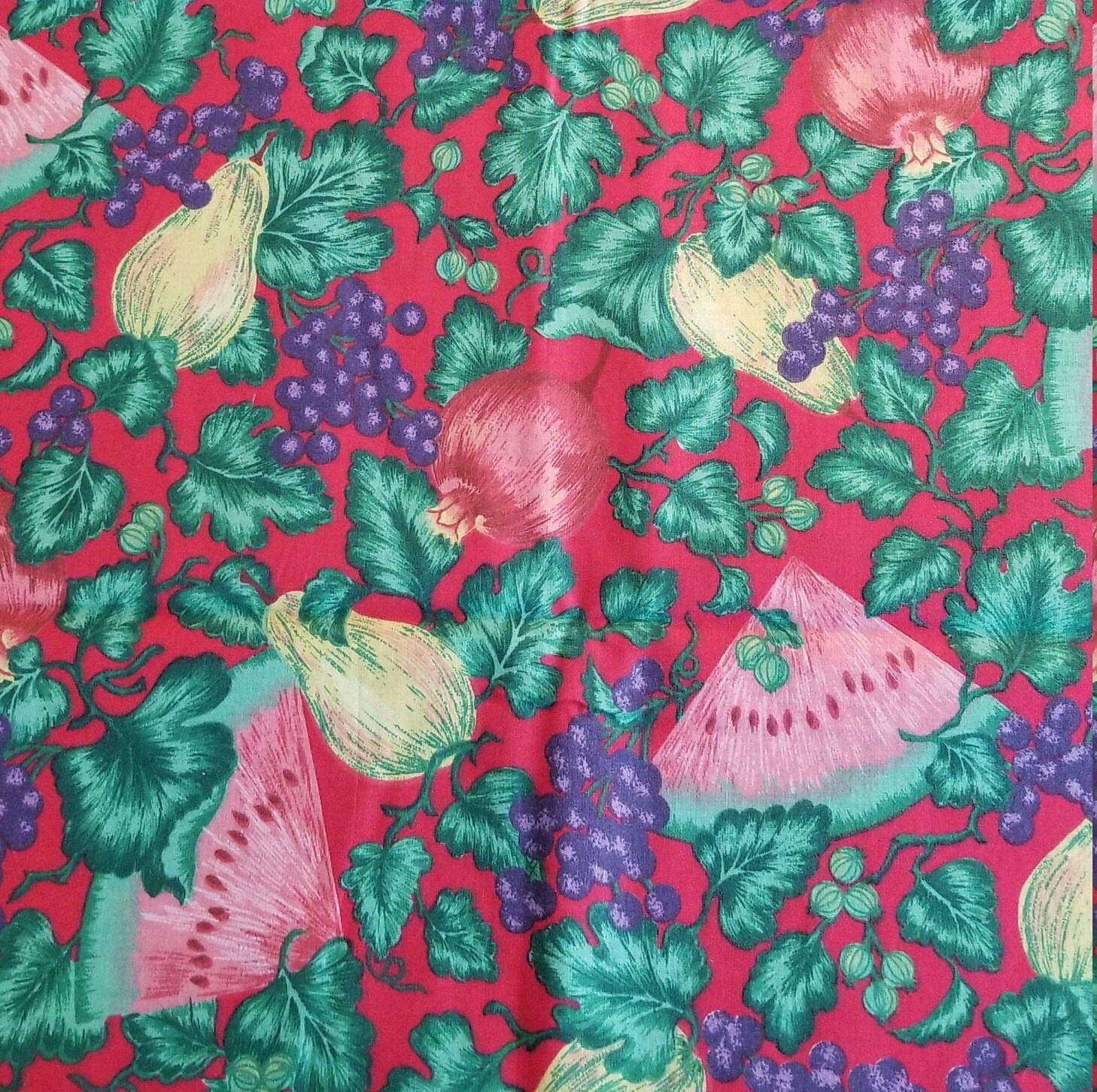 Quilt/craft Fabric Fruit Design Vintage 58 Wide 1/2 Yard - Etsy