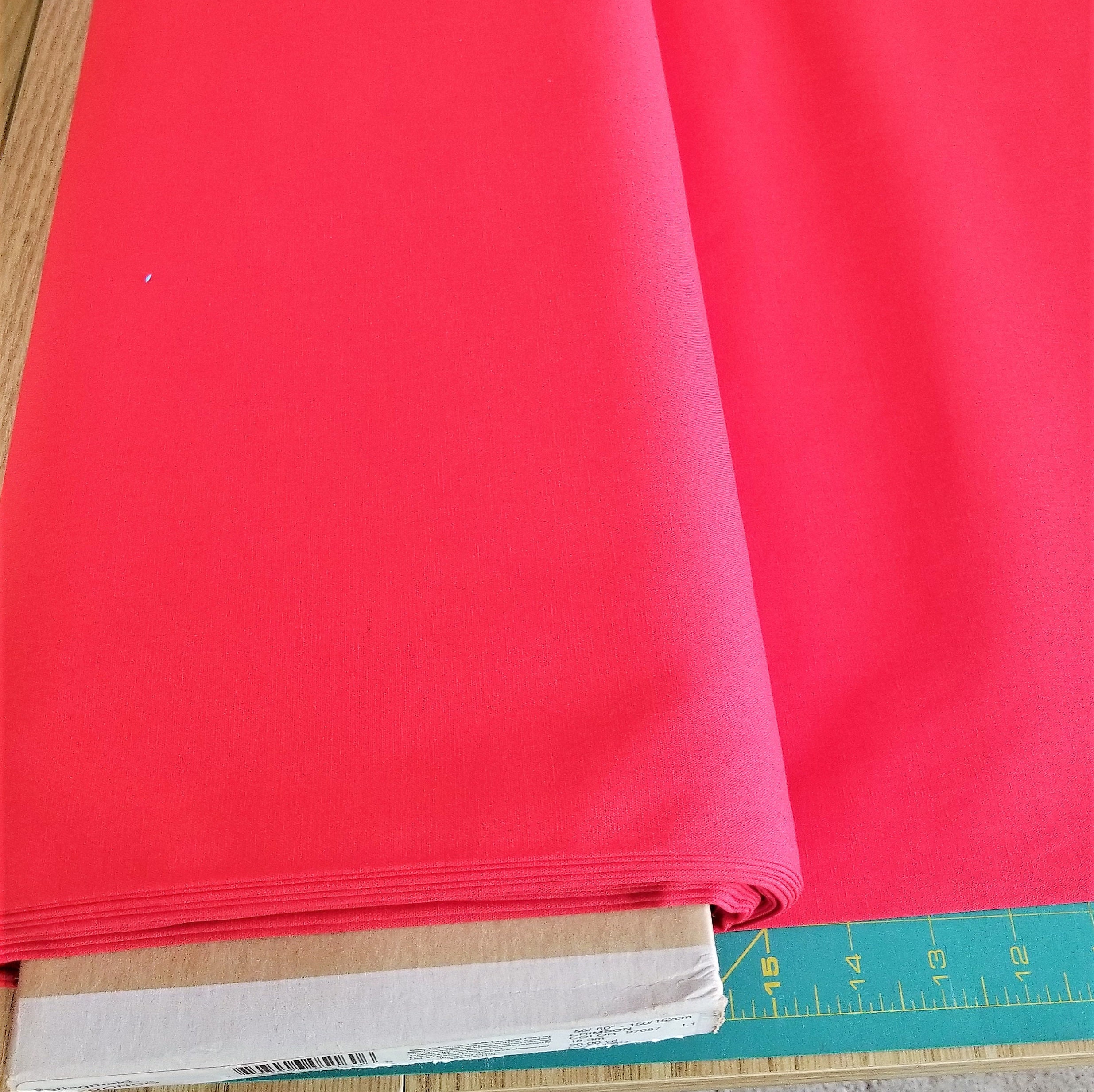 Springmaid 60" Bronco Poplin - Craft Fabric - Crimson - Vintage - Etsy