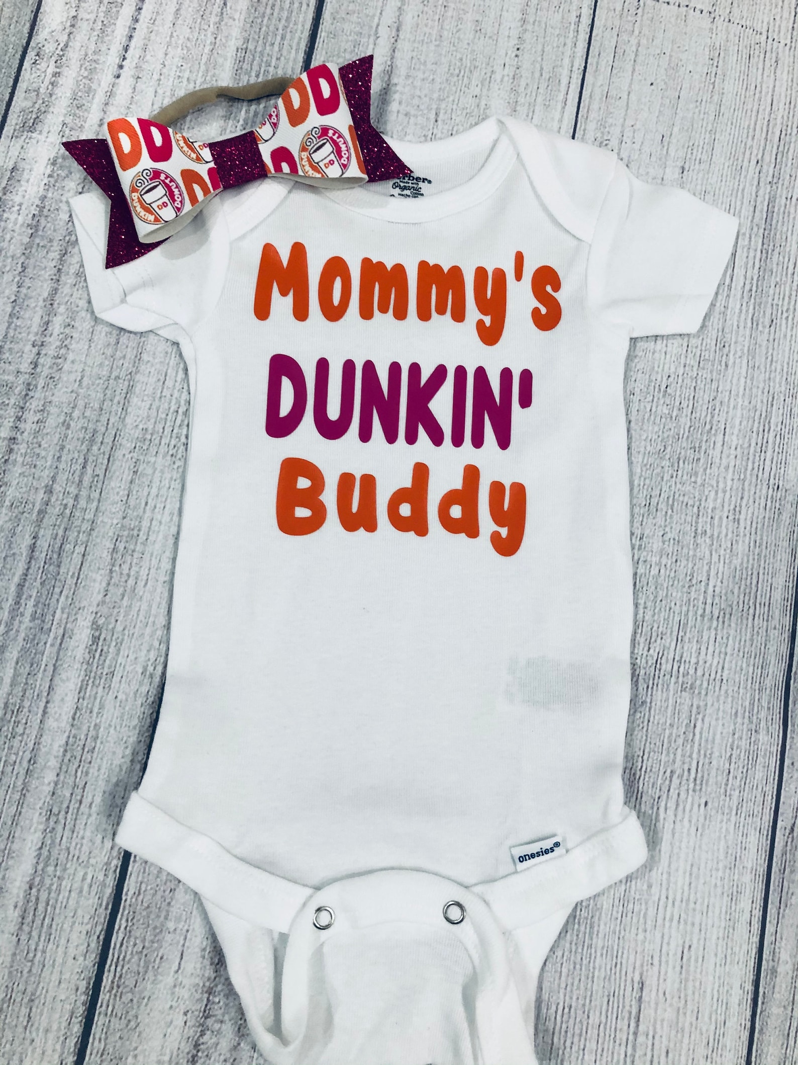 Mommy's Dunkin Buddy Dunkin lover Coffee Lover Wine | Etsy