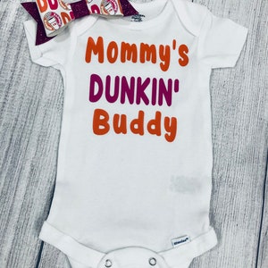 Mommy's Dunkin Buddy Dunkin lover Coffee Lover Wine | Etsy