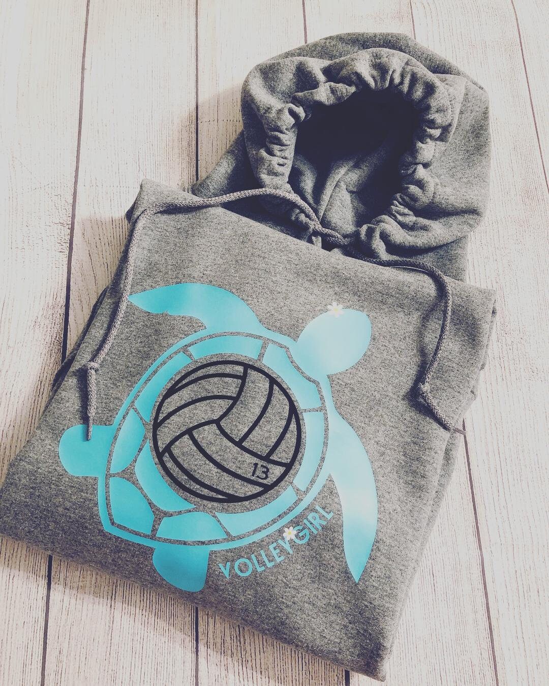 Turtle Lover, Volleyball, Hoodie Sweatshirt, Shirt, Volleygirl, Sea ...