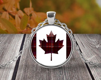 Maple Leaf Necklace Canadiana Jewellery, Oh Canada Love Traveller Gift ...