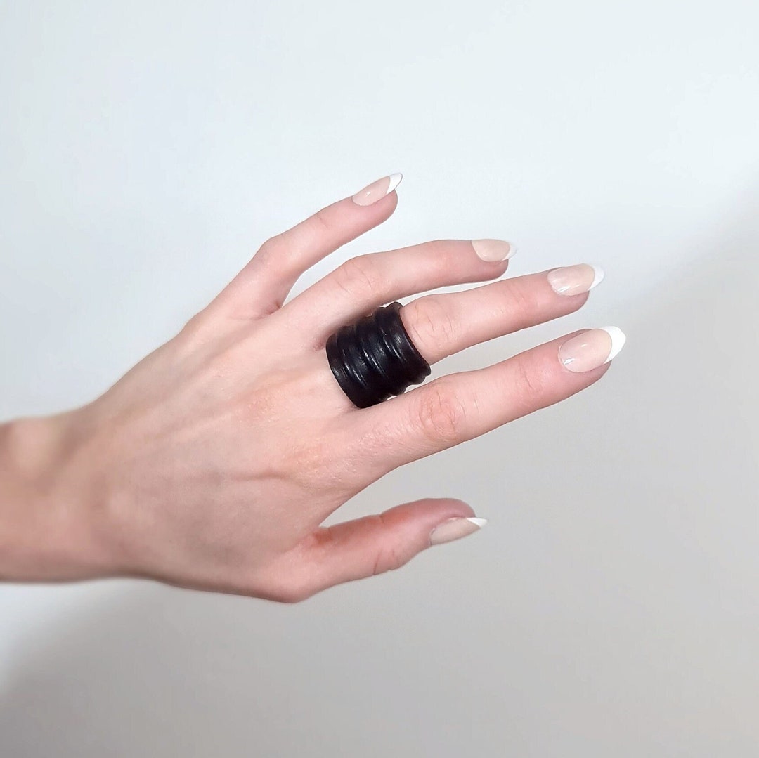 Obso Avant Garde Statement Ring for Men and Women | Gift for Goth ...