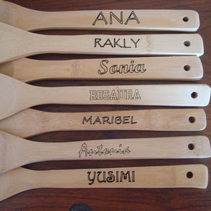 Set of 3 Personalized Kitchen Utensils, Custom Kitchen Utensils, Laser ...