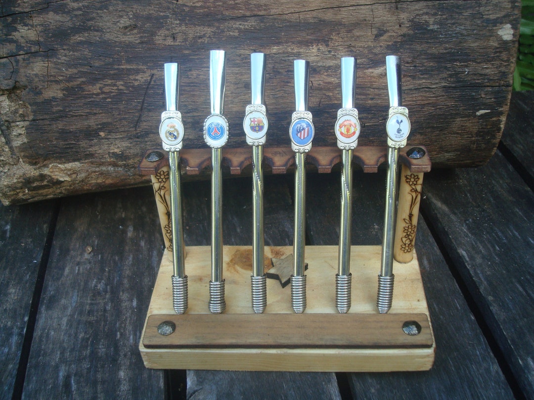 Straw Soccer European Football Stainless Steel With Shield Tea Drinking ...