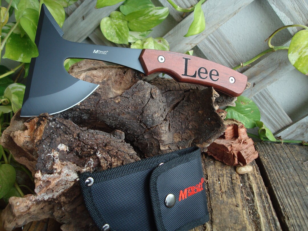 Groomsman Engraved Wooden Axes, Personalized Groomsman Axes ...
