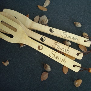 Set of 3 Personalized Kitchen Utensils, Custom Kitchen Utensils, Laser ...