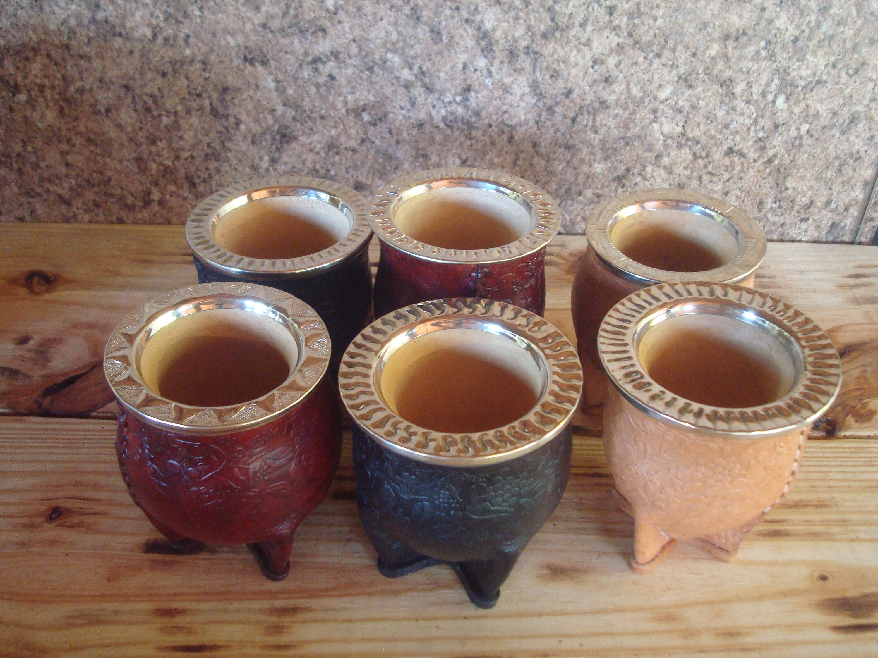 Mate Calabaza Vaqueta Uruguayo Bocon Mate De Cuero Light - Etsy