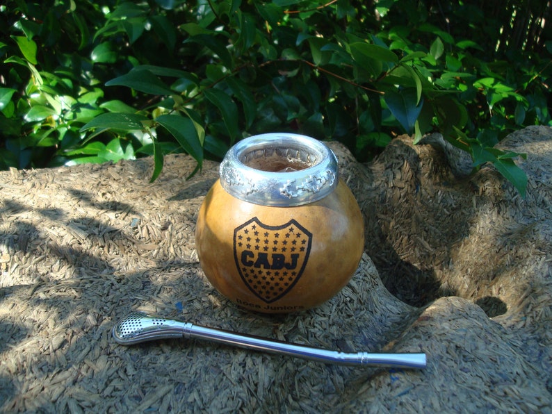 Mate Personalized Boca Juniors Logo Bombilla Your Text - Etsy