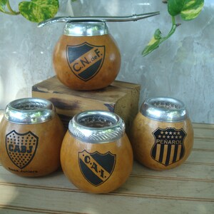 Uruguay Soccer, Gourd Straw, Engraving Logo Club Nacional De Football ...