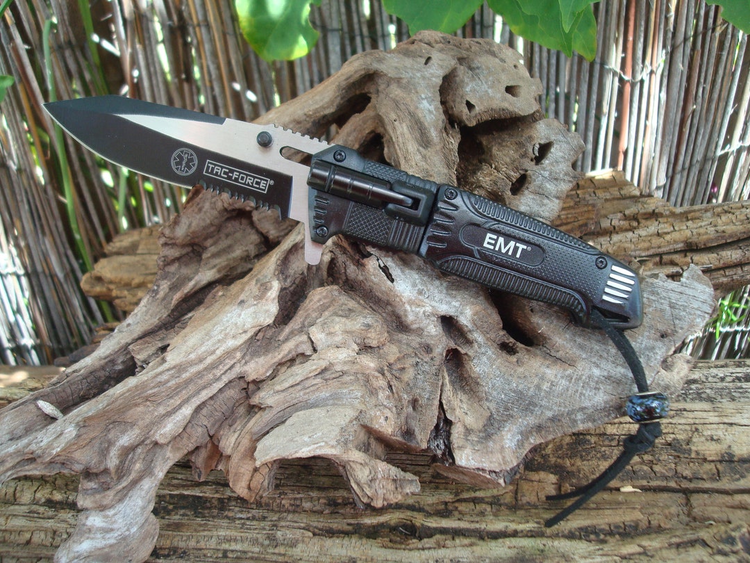 Collectible Knife LED EMT Light Pocket Rescue Knife Gifts - Etsy