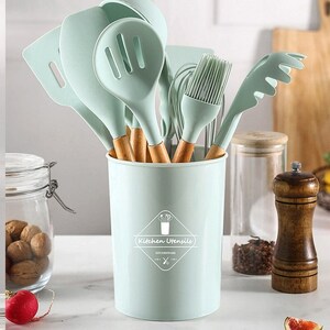 Personalized Cooking Utensils Engraved Silicone Kitchen Utensils Custom ...
