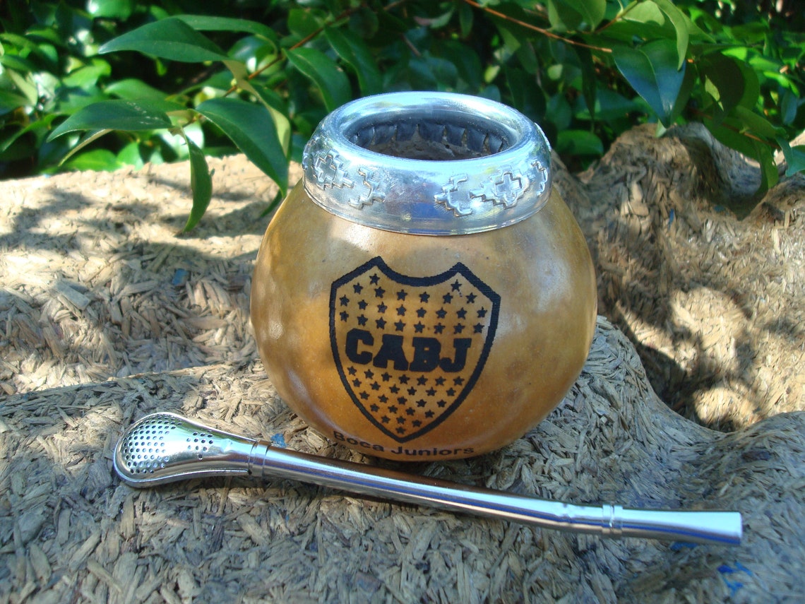 Mate Personalized Boca Juniors Logo Bombilla Your Text - Etsy
