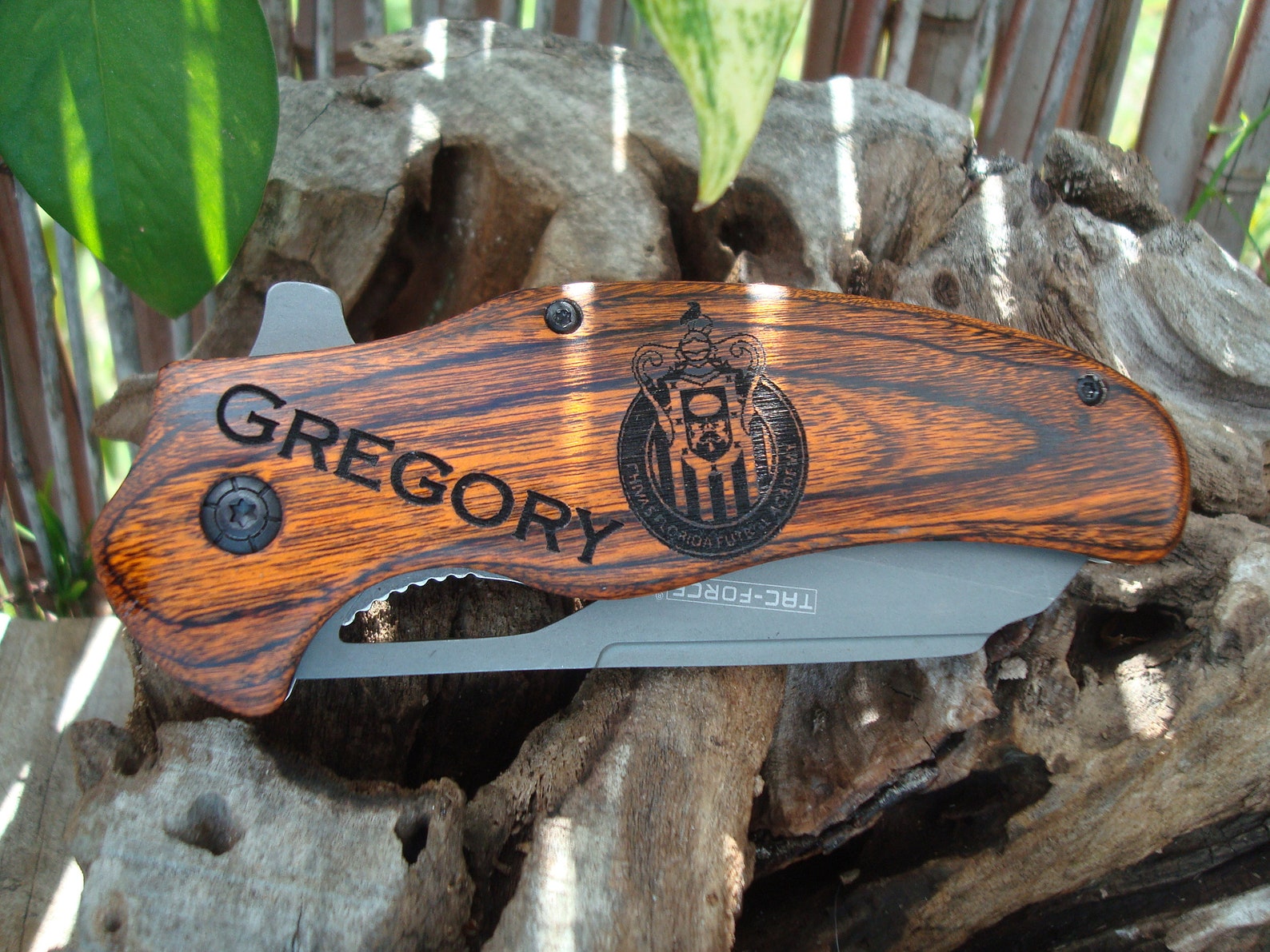 Personalized Engraved Knife Engraved Wood With Your Company - Etsy