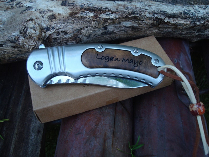 Personalized Knife Pocket Knife/laser Engraved Custom Knife - Etsy