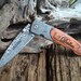 Personalized Knife Damascus ETCHING Blade Engraved Pocket - Etsy
