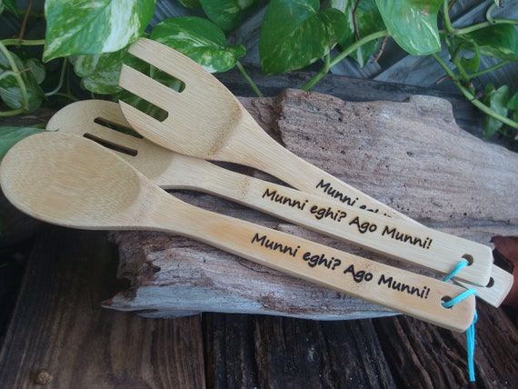 Set of 3 Personalized Kitchen Utensils Custom Kitchen | Etsy