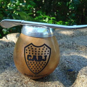 Argentina Gourd, Boca Juniors, Yerba Tea With Straw Silver , CABJ ...