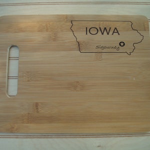 Personalized Cutting Board / Map of the States Name of Your City ...