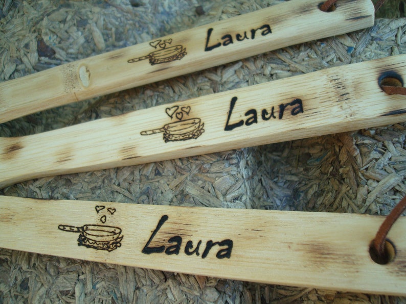 Skillet Custom Spatula Set 3 Skillet Initial Names | Etsy