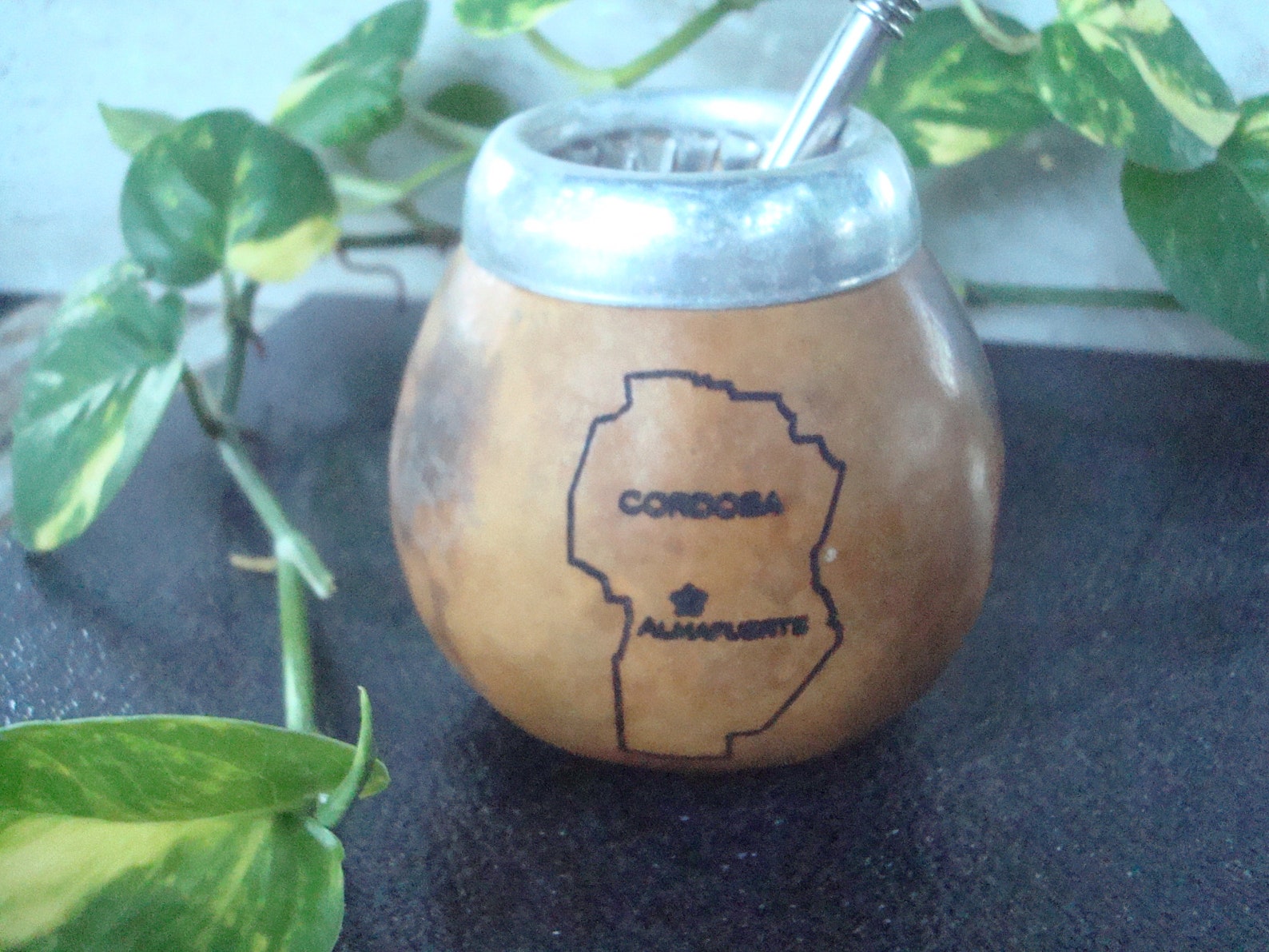 Mate Argentina Mate Paja Mapa de Grabado CORDOBA Ciudad - Etsy México