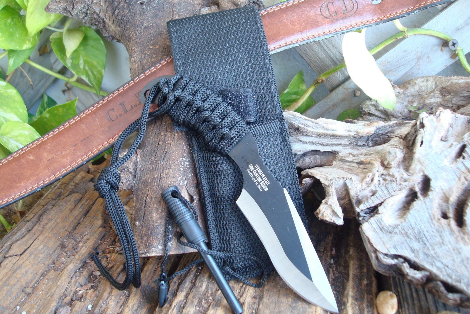 Collectible Knife Fixed Blade Knife 7 Overall With 2 - Etsy
