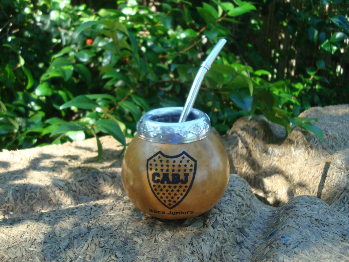 Mate Personalized Boca Juniors Logo Bombilla Your Text - Etsy